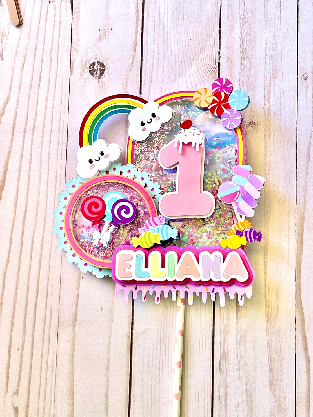 Candys // Sweet Cake Topper // Party Supplies Cake Topper // Candyland ...