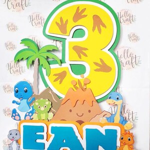 Dino // Party Supplies Cake Topper // Cake Topper // Dinosaurs // Dino ...