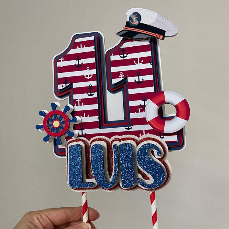 Marine Cake Topper - Etsy