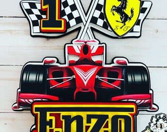 Red Ferrari Car Edible Image Birthday Cake Topper Party 1/4 - Etsy