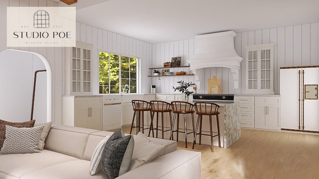 Full Interior Design Service | Living Room Design | Virtual Design ...