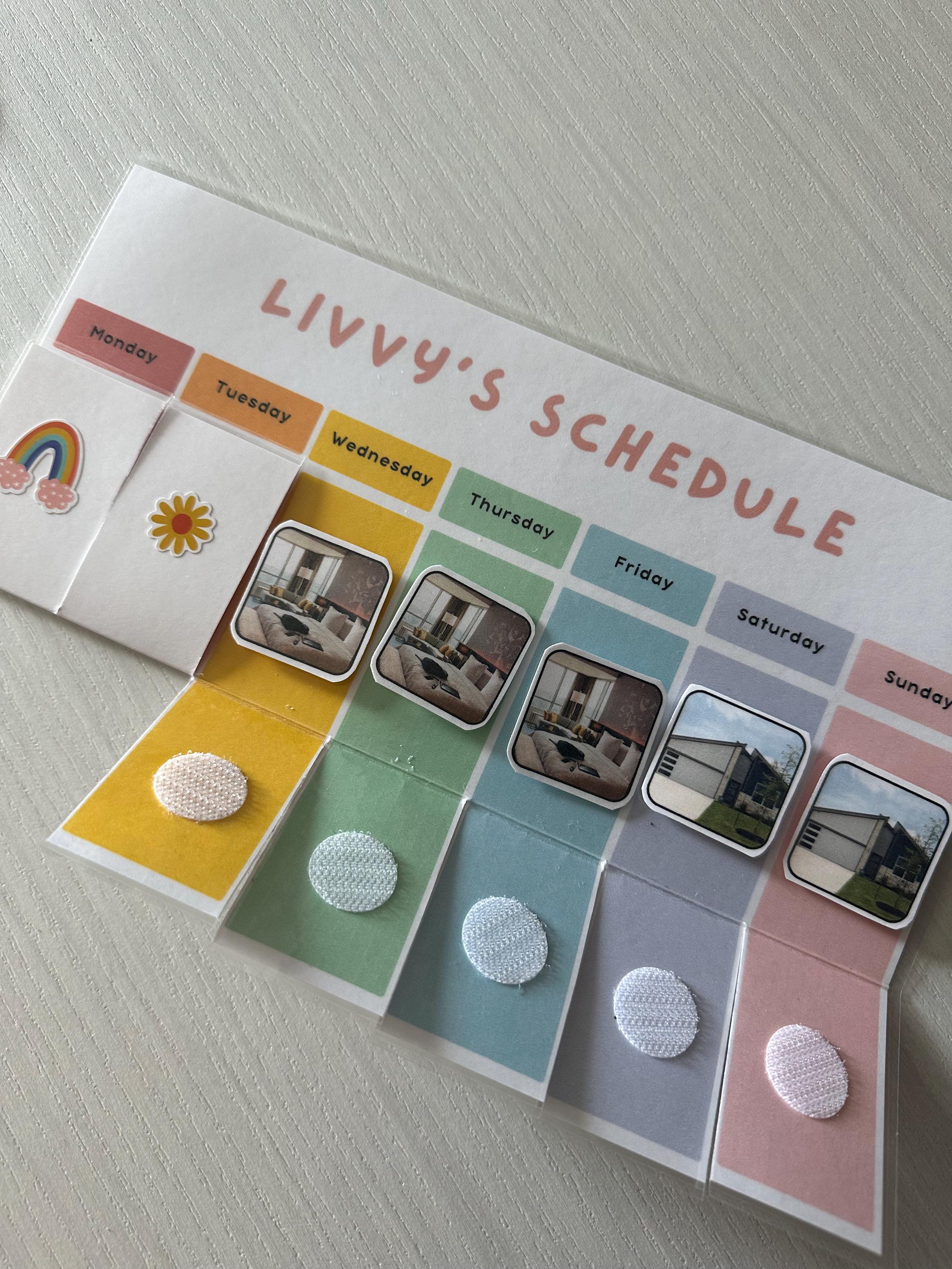 Visual Schedule for Preschool, Toddler, Daycare, & Homeschool (helps ...