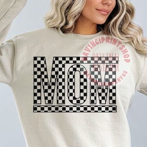 Checkered Mom Svg, Mama Shirt Designs, Mom Svg, Mom Sublimation ...