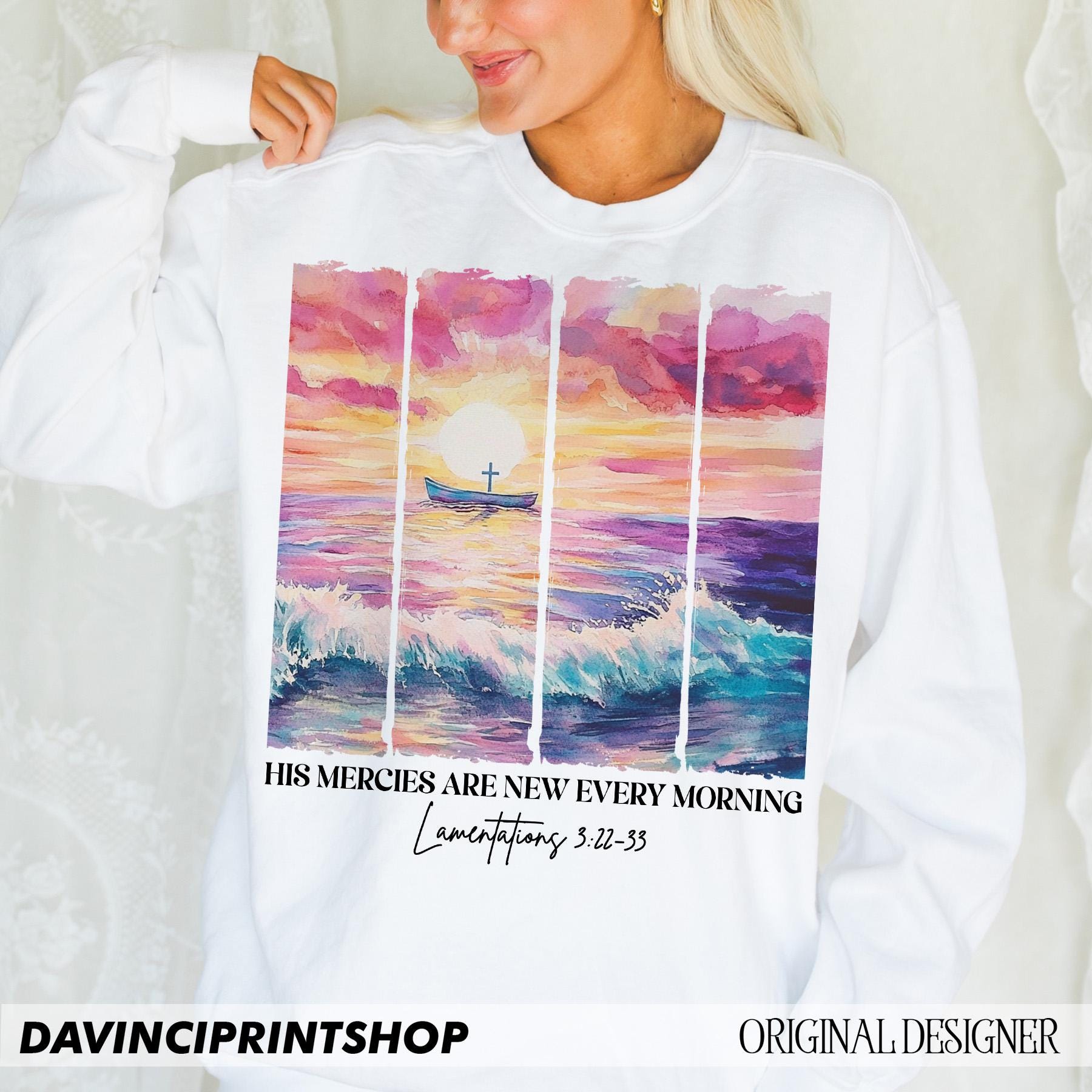 His Mercies Are New Every Morning PNG, Watercolor Brushstrokes ...