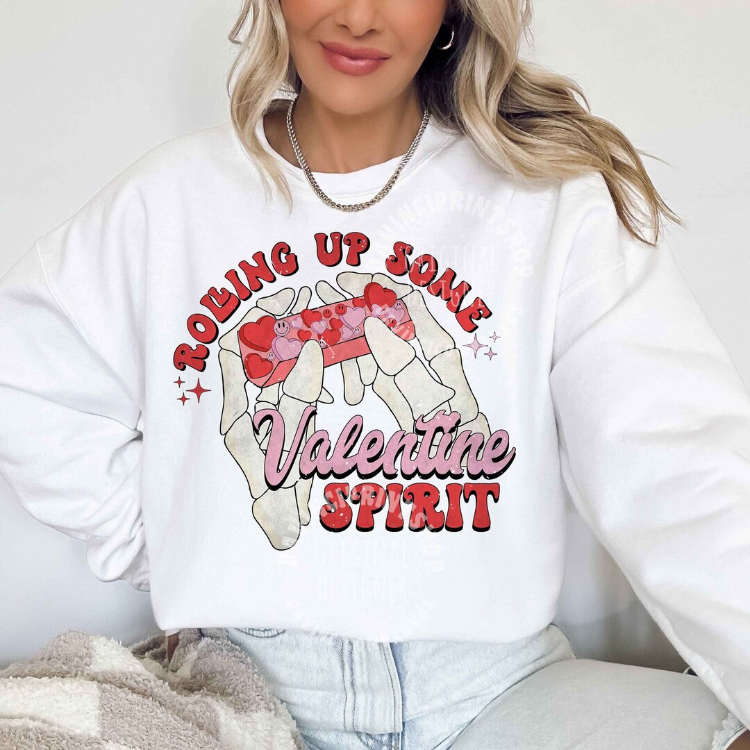 Rolling up Some Valentine Spirit Sublimation PNG Design, Valentines Png ...