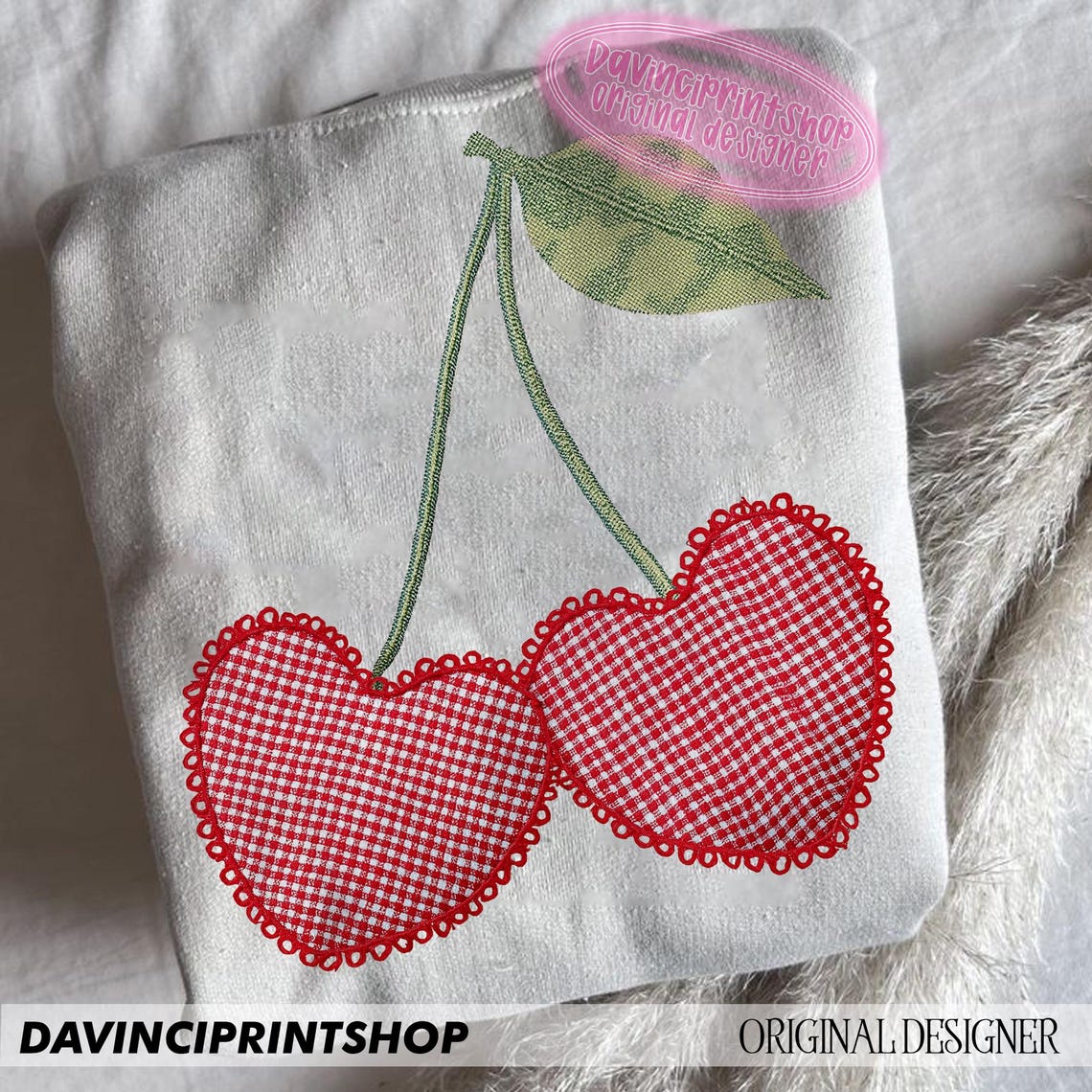 Preppy Trendy Patchwork Cherry Png, Cute Aesthetic Design, Cherries Png ...