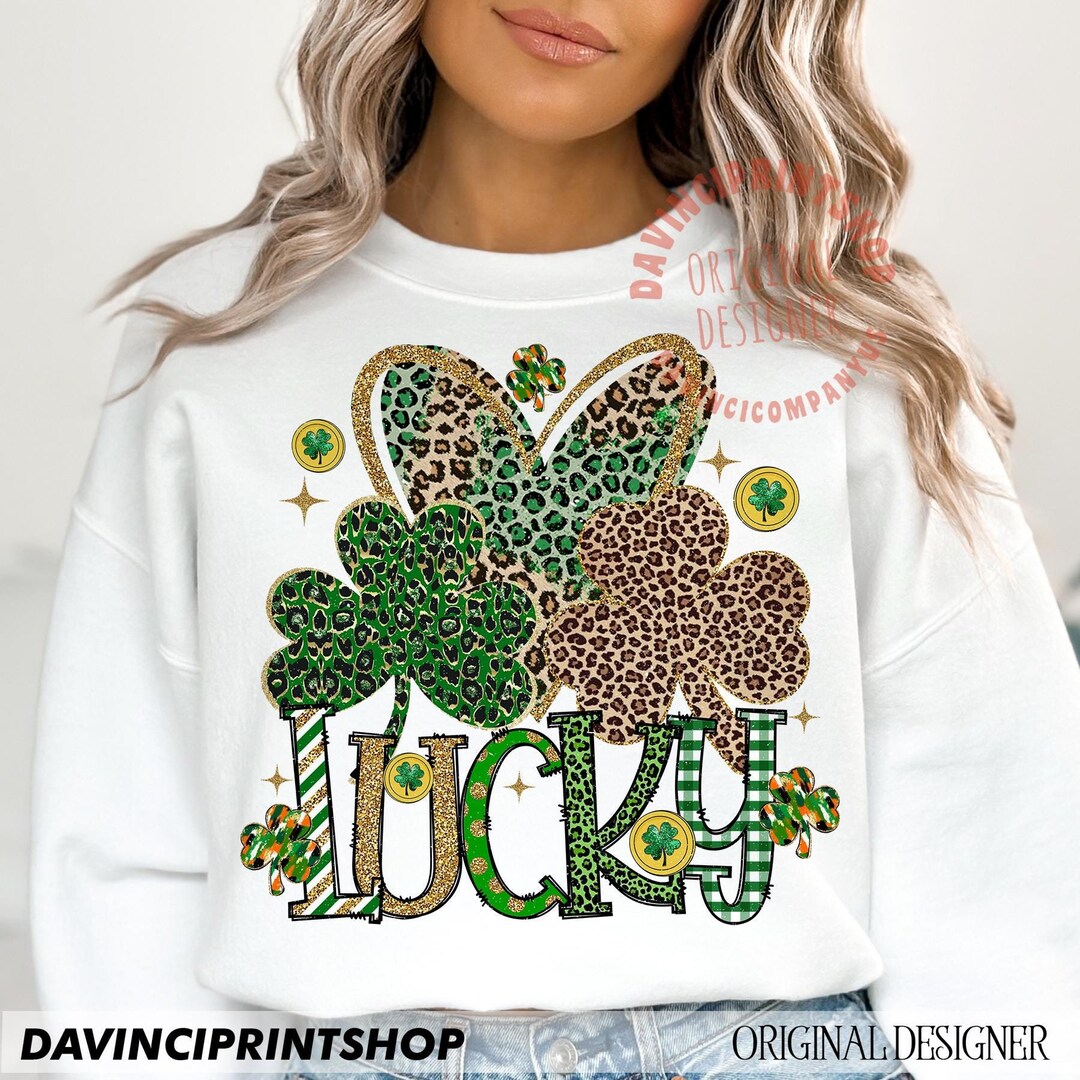 St Patrick Lucky Leopard Heart Png, Lucky Saint Patrick Png, Irish Day ...