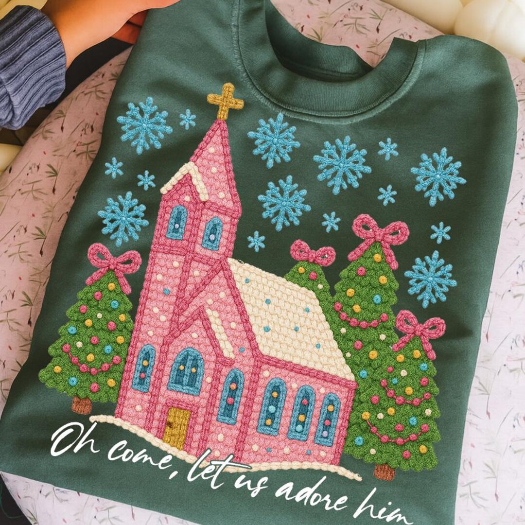 Latch Hook Yarn Crochet Religious Christmas Church PNG, Christian ...