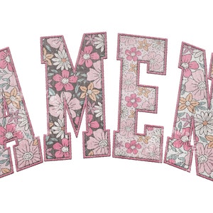 2 Files, Amen Faux Embroidered Png, Amen Png, Easter Png, Easter ...