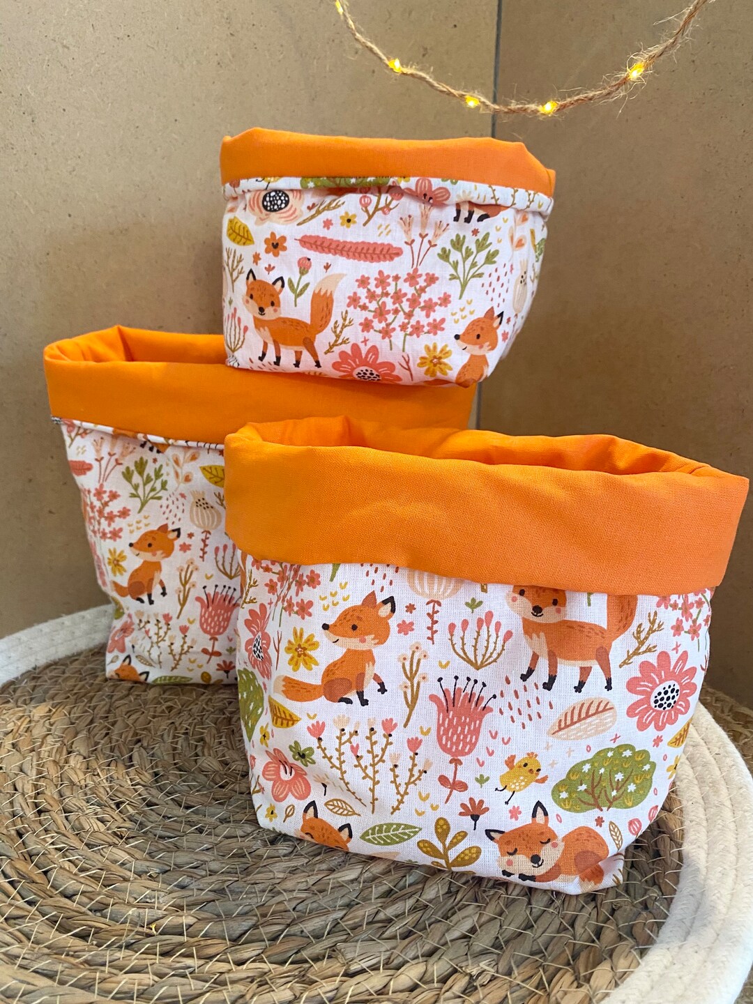 Diaper Baskets, Baby Basket, Changing Table Fabric Storage Baskets ...