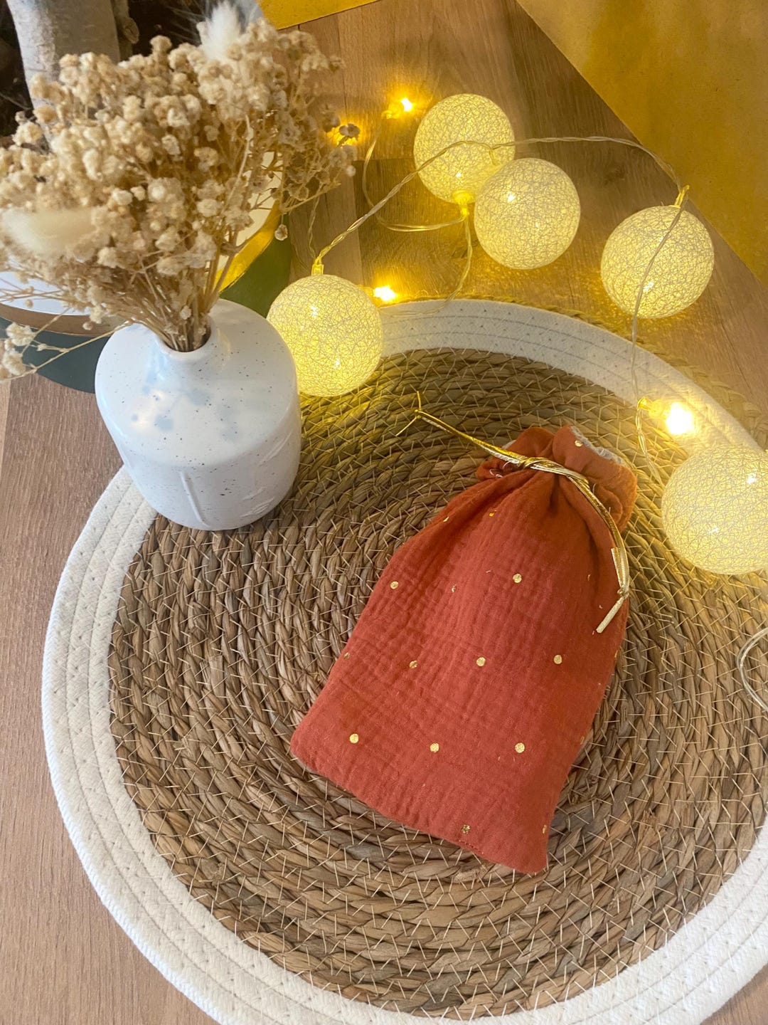 Terracotta Cotton Gauze Glasses Case, Cotton Gauze Glasses Case, Cotton ...