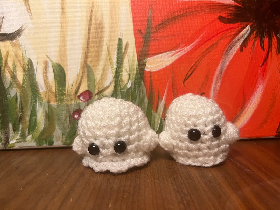 Crochet Ghost Plush Mini Ghost Halloween Decor Spooky Plushies - Etsy