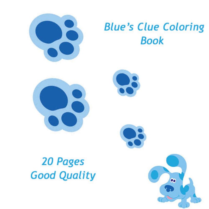 Blue Clues Coloring Pages - Etsy