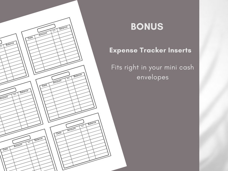 Flower Mini Cash Envelope Printable, Cash Envelope System, Budget ...