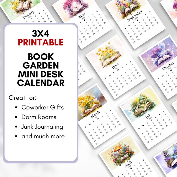 Mini Calendar - Etsy