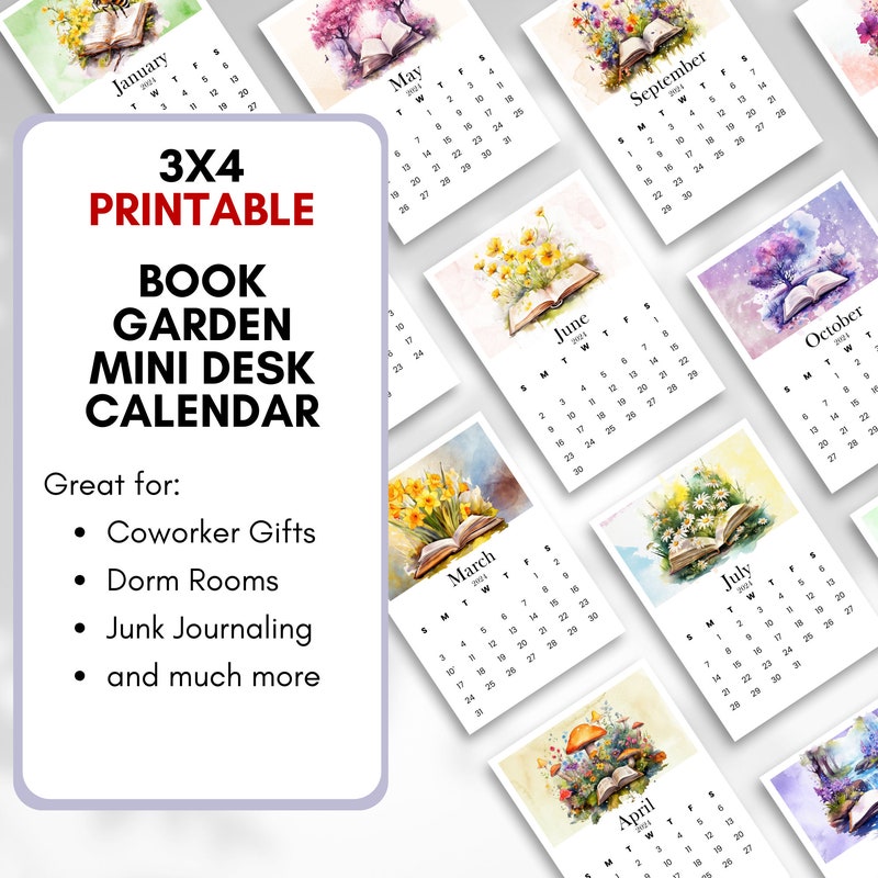 Mini Calendar - Etsy