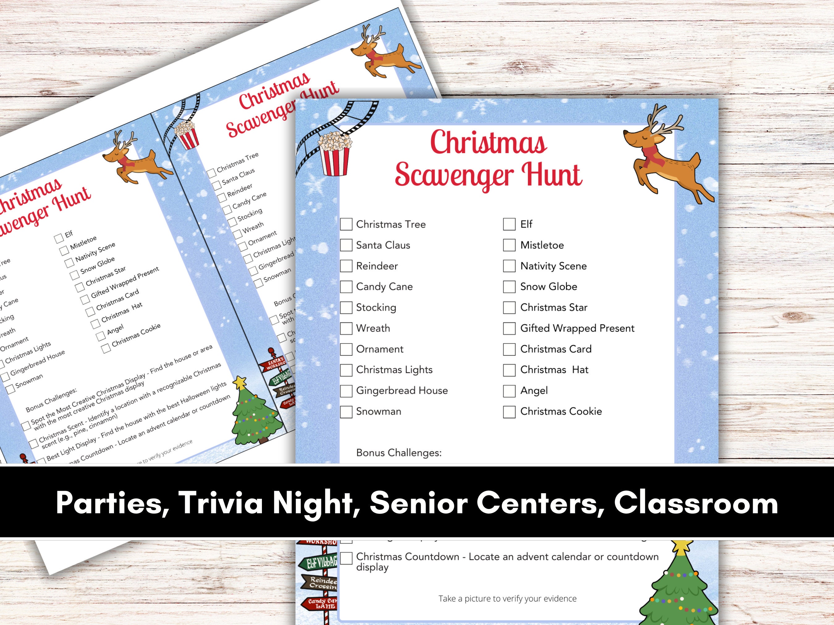 Christmas Scavenger Hunt Printable | Fun Family Activity | Checklist ...