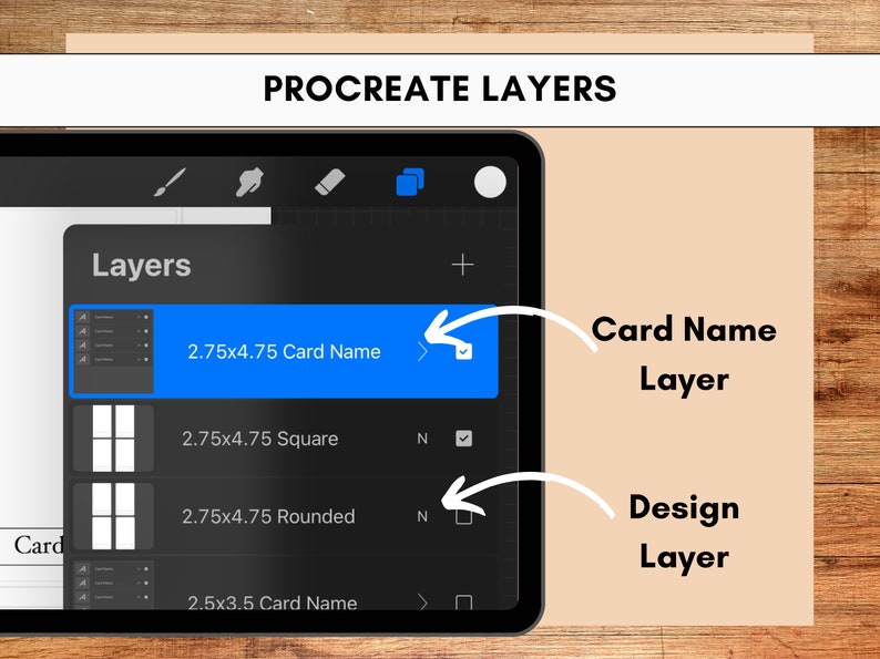 Procreate Tarot Card Template Oracle Standard Sizes, Personal and ...