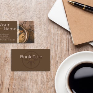Professional Author Business Card Template Bundle 10 Cards Fully ...