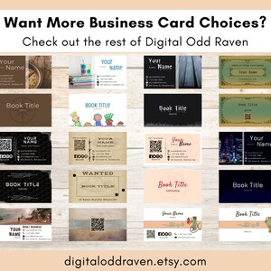 Customizable Thriller Horror Business Card Template With QR Code, 3.5x2 ...