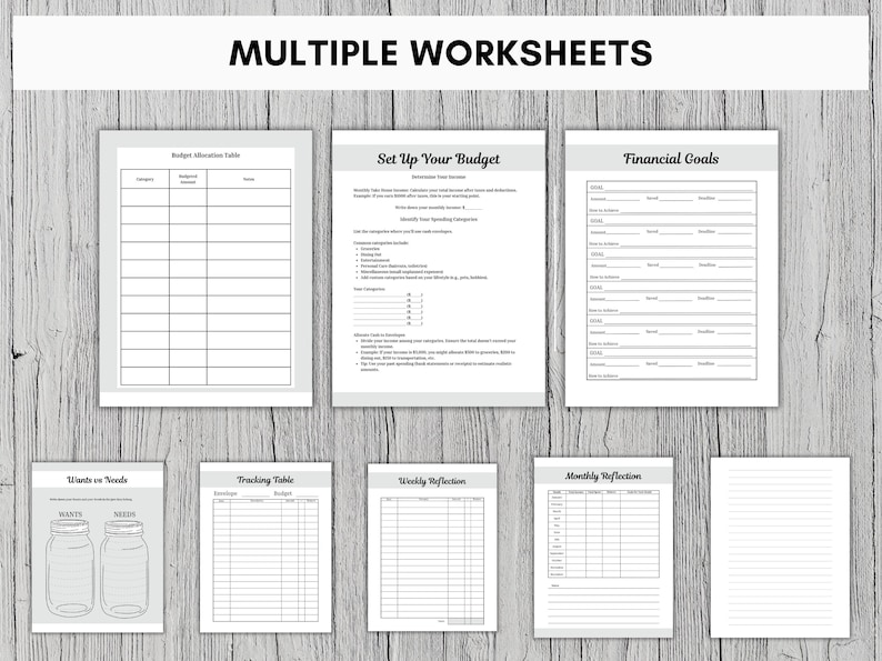 Editable Canva Cash Envelope Template Book | 25 Pages Budget Tracker ...