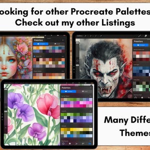 Procreate Fantasy Color Palettes, 100 Swatches, Instant Download, Ipad ...