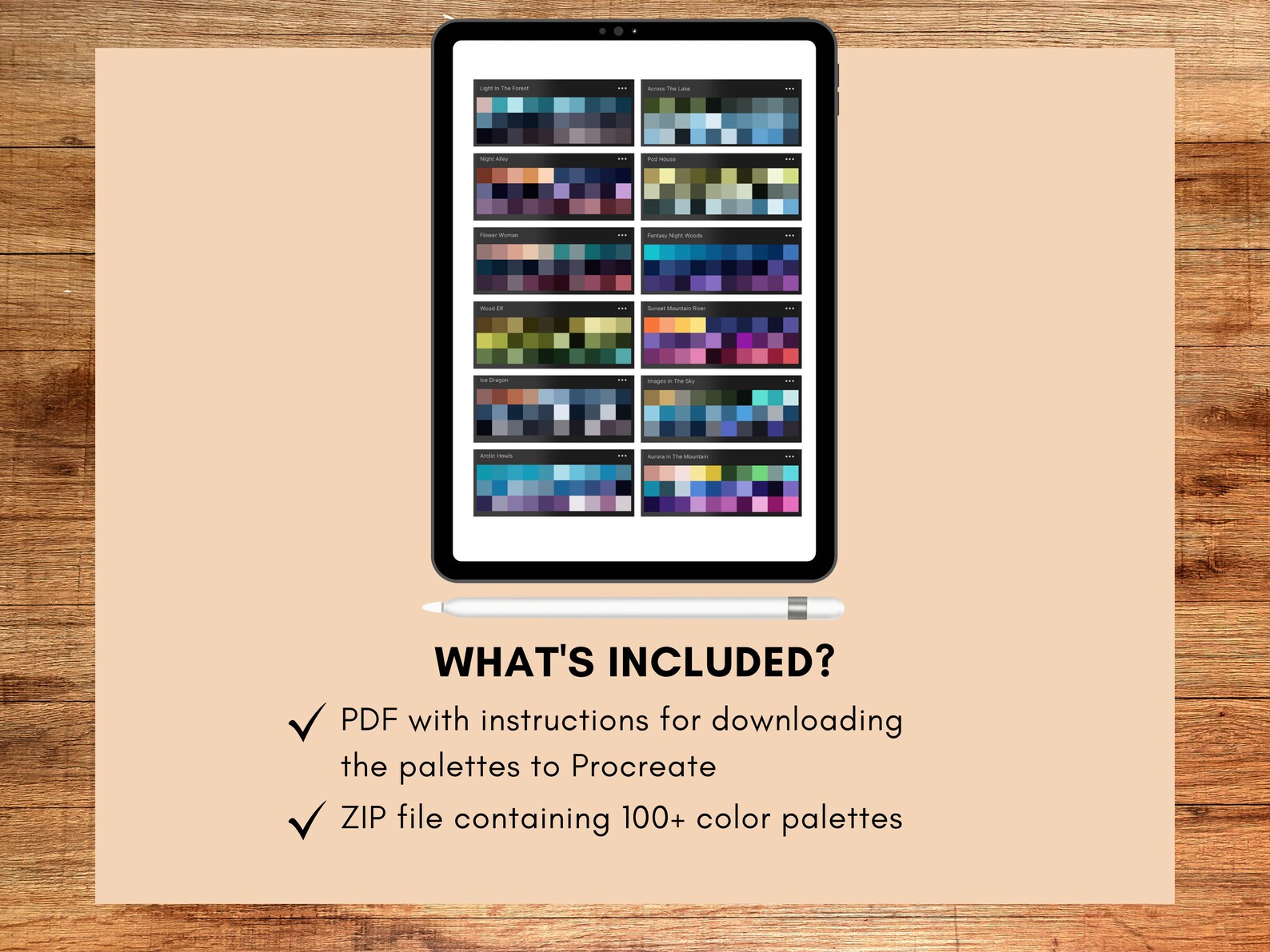 Procreate Fantasy Color Palettes, 100 Swatches, Instant Download, Ipad ...