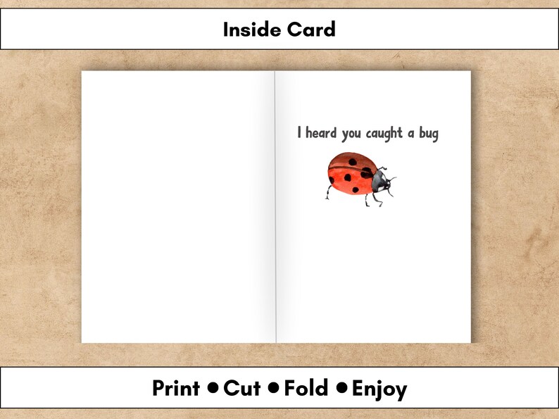 Funny Get Well Soon Card Printable, Digital Download, 4x6 and 5x7 Sizes ...