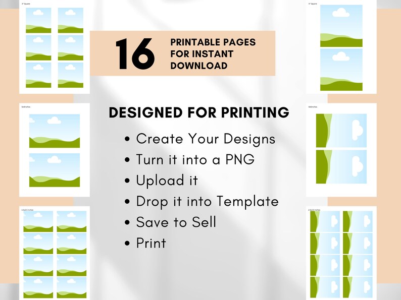 Canva Drag and Drop Multiple Card Template, Editable Blank Templates ...