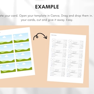 Canva Drag and Drop Multiple Card Template, Editable Blank Templates ...