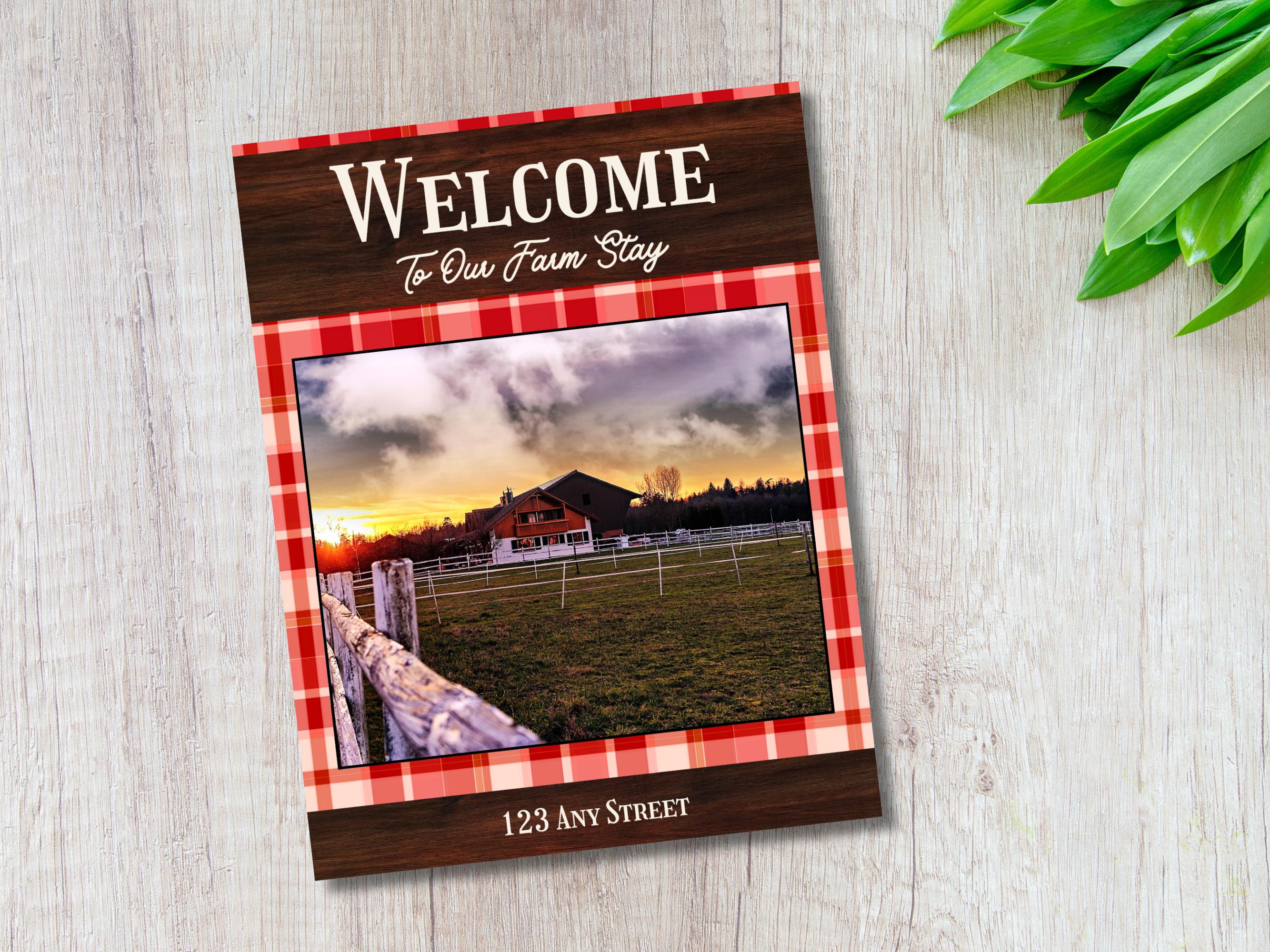 Airbnb Welcome Book Template Farm Vacation Rental Guide for Host Binder ...