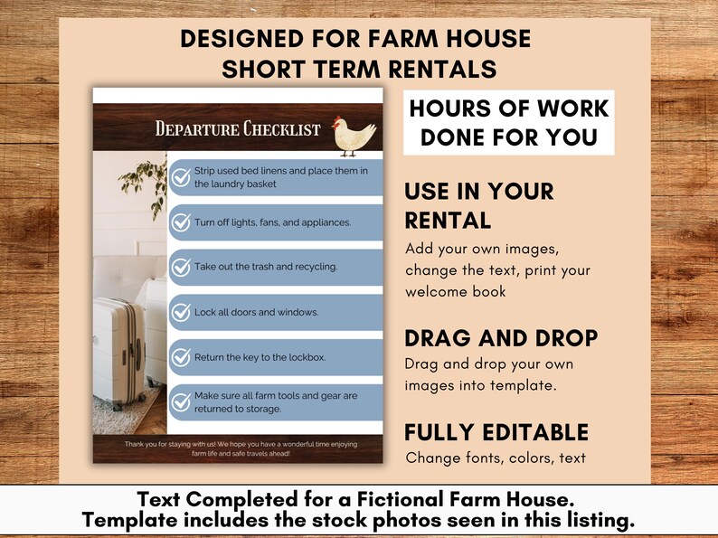 Airbnb Welcome Book Template Farm Vacation Rental Guide for Host Binder ...