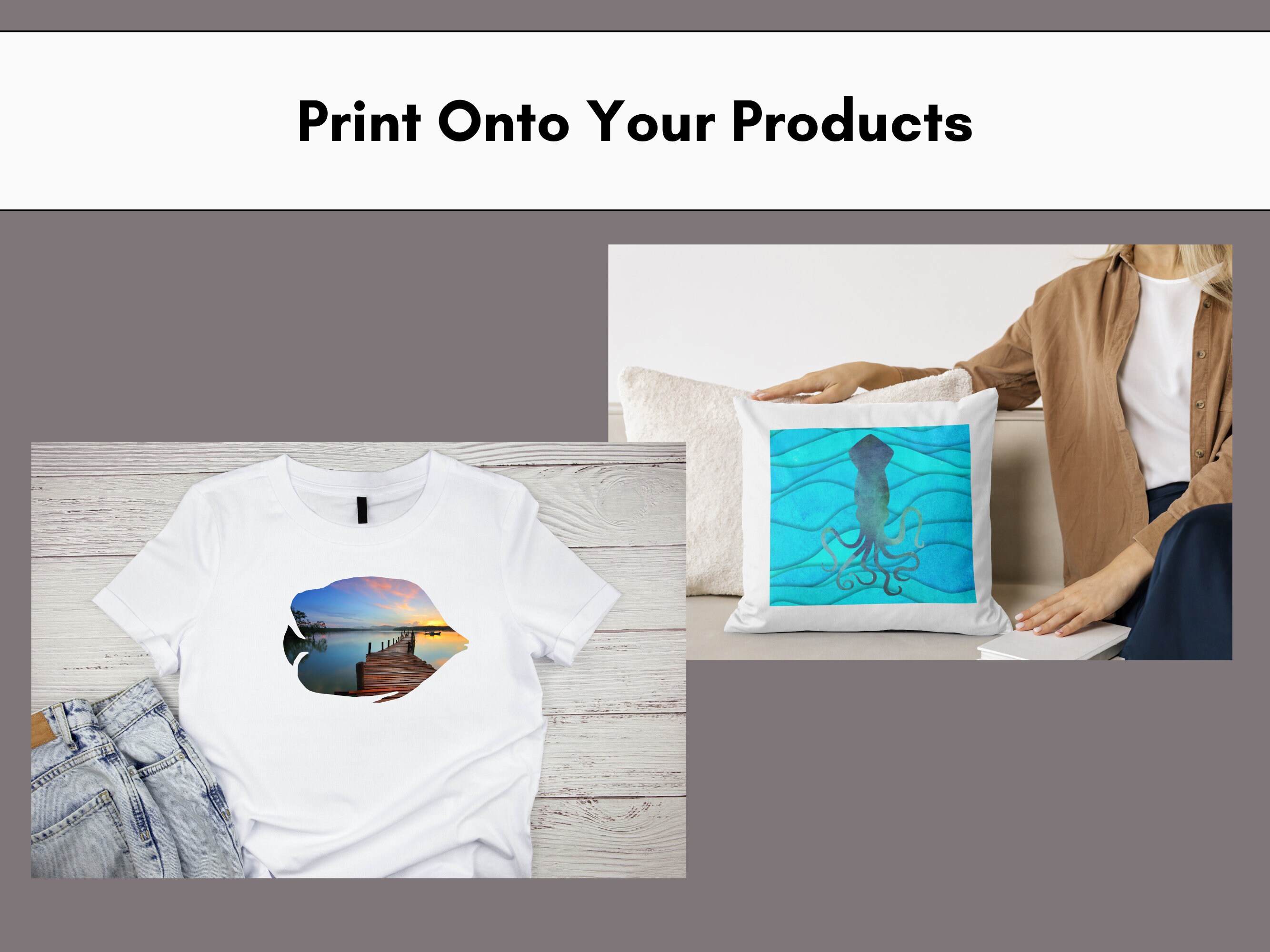 Ocean Canva Frames Template, Drag and Drop, Sea Life Whale Shark Fish ...