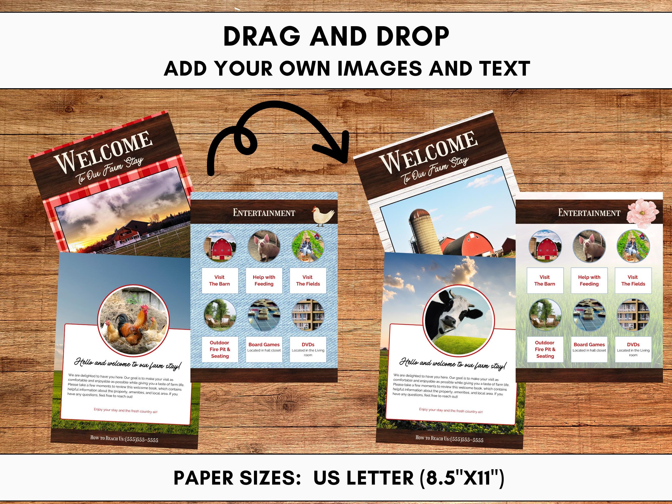 Airbnb Welcome Book Template Farm Vacation Rental Guide for Host Binder ...