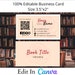Professional Author Business Card Template Bundle 10 Cards Fully ...