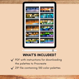 Procreate Nature Inspired Color Palettes, 100 Swatches, Instant ...