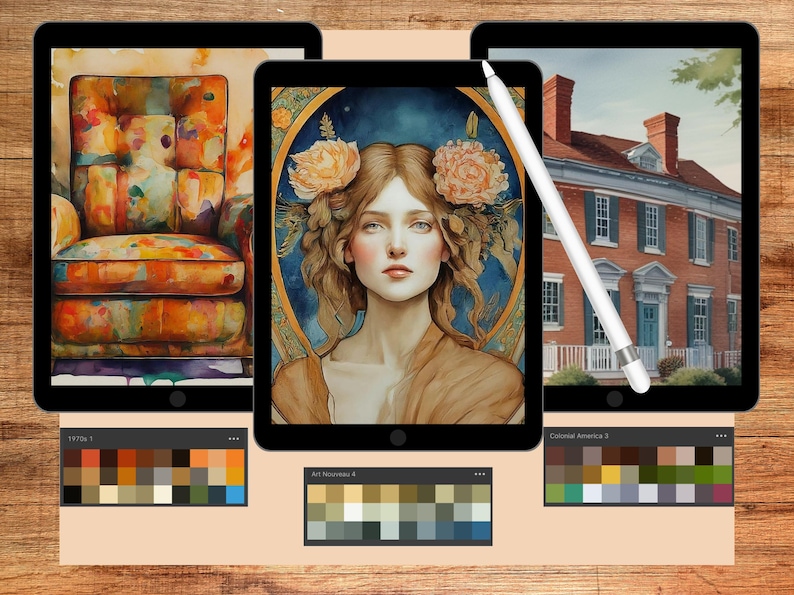 Historical Era Procreate Palette Set | Art Deco, Renaissance | Regency ...