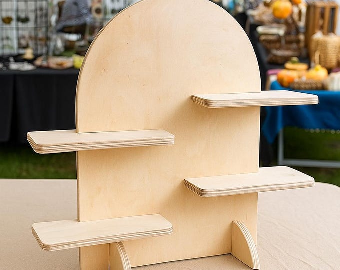 Wavyware Collapsible Stand, Wooden Craf Fair Display, Table Top Display ...