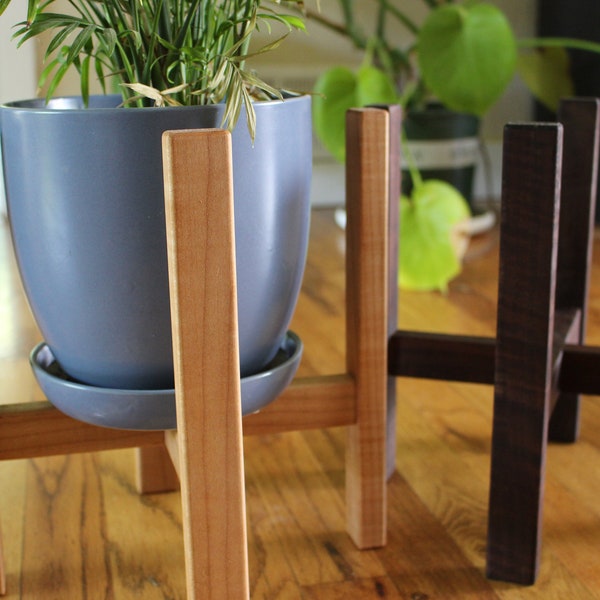 Walnut Plant Stand - Etsy