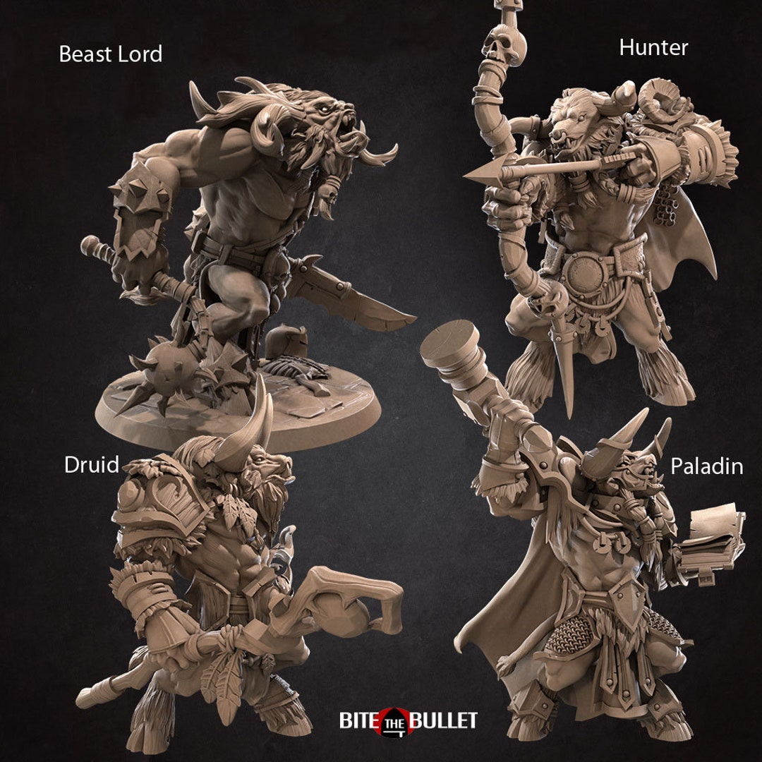 Minotaur Hunter Paladin Druid Beast Lord 35mm Diablo 4 - Etsy