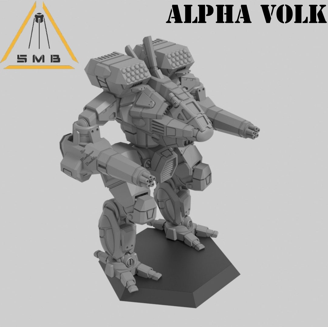 Alpha Wolf Alternate Battletech Miniature Mechwarrior - Etsy Canada