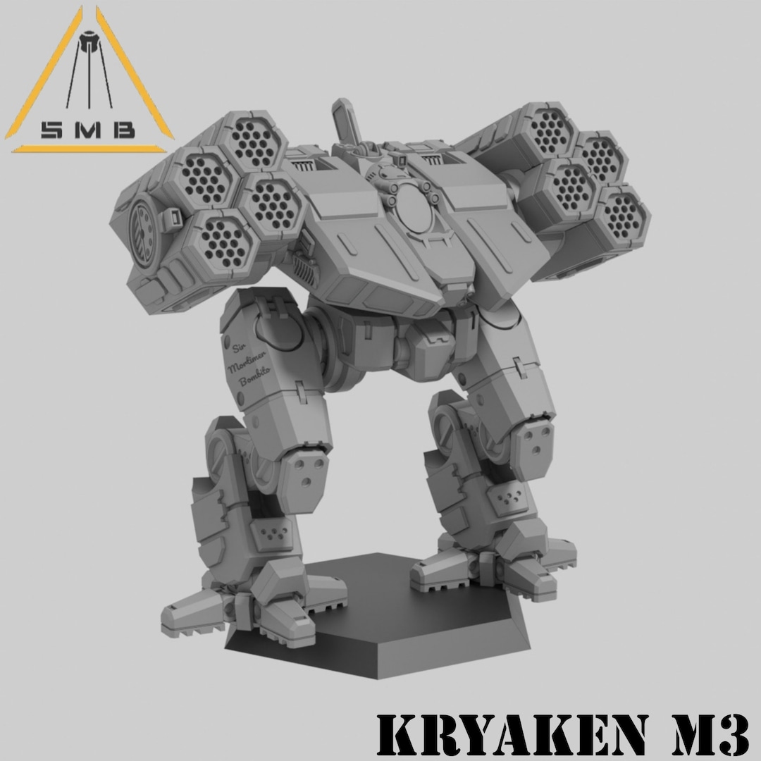 Kryaken bane M3 LRM EXTRA LARGE Alternate Battletech Miniature ...