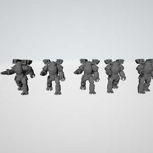 ELE Clan Battle Armor on Foot Wargaming Miniature - Etsy