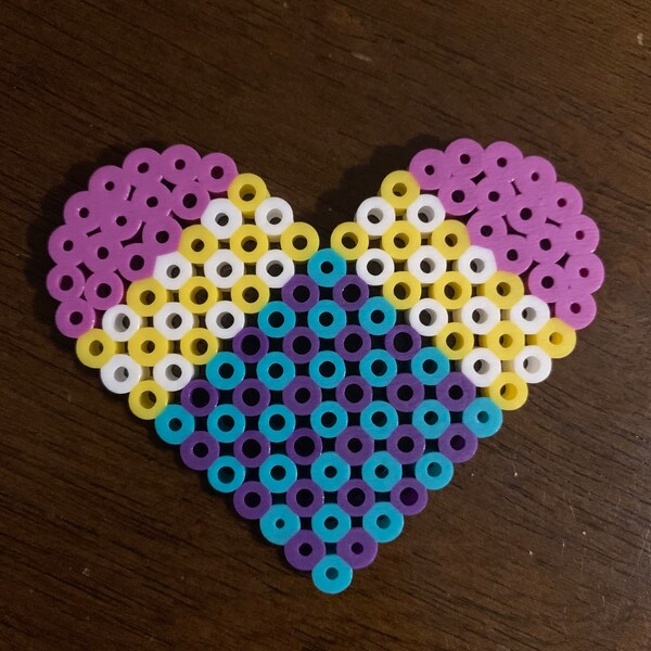 Perler Bead Heart - Etsy