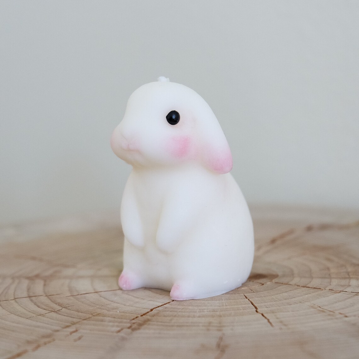 Handmade Rabbit Candle, White Peach Oolong Tea Scented Soy Wax - Etsy