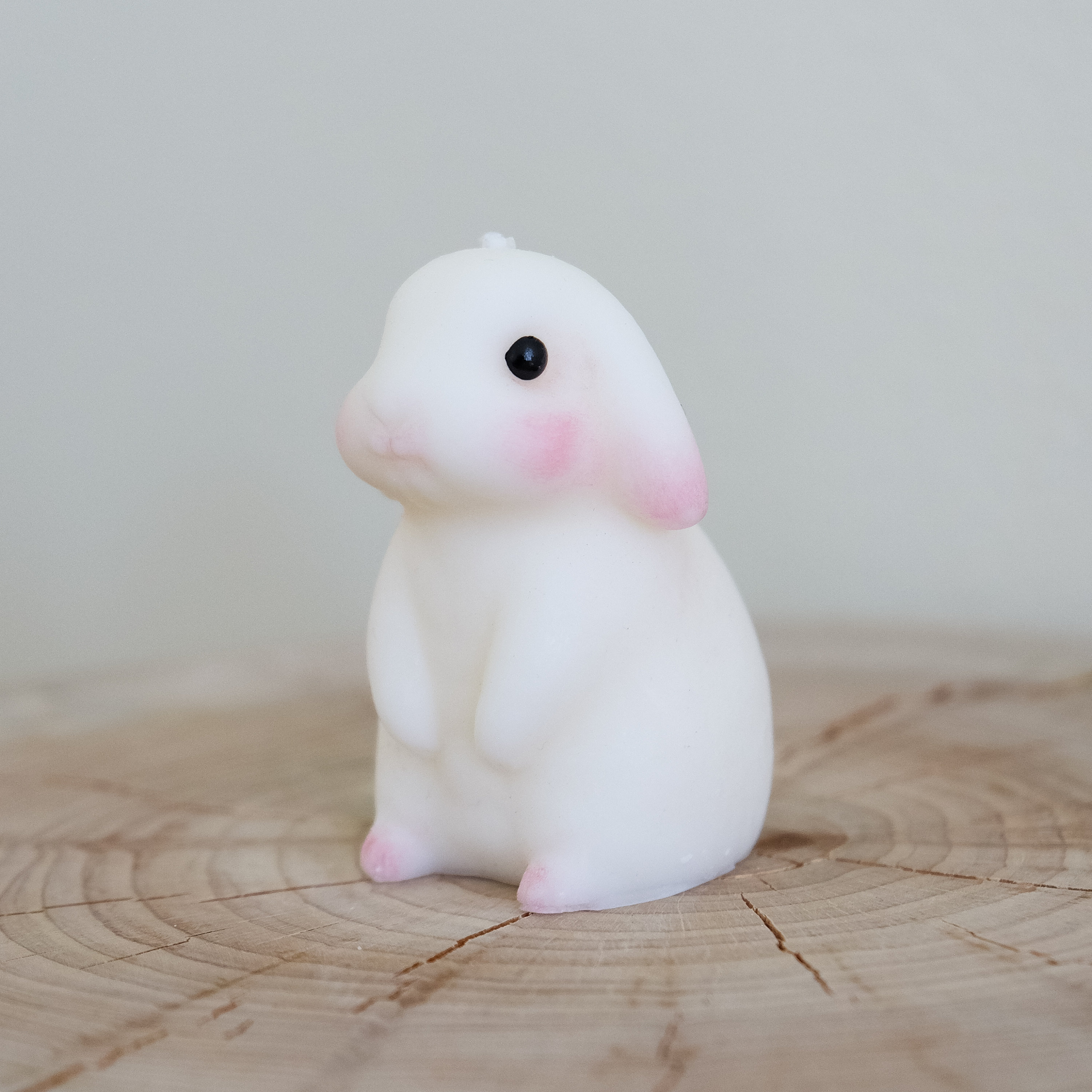 Handmade Rabbit Candle, White Peach Oolong Tea Scented Soy Wax - Etsy