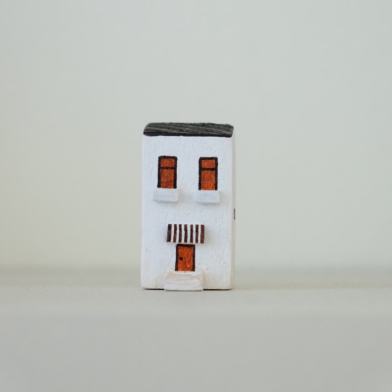 Mini Houses Wood Art Ornaments,church Town House , Decorative Landscape ...