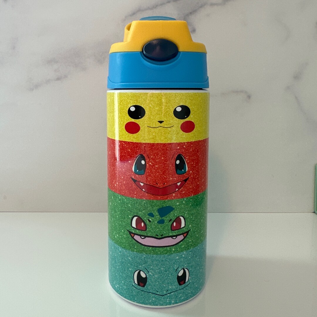 Pokémon Kids Water Bottle, Personalized Water Bottle, Kid Name Water ...