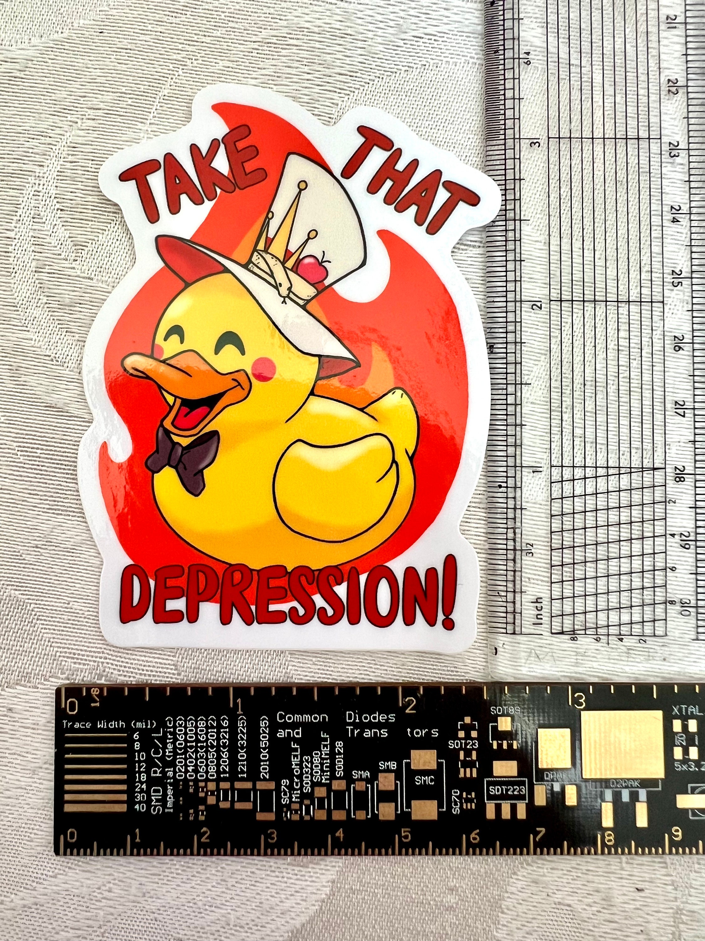 Hazbin Hotel Lucifer Duck "take That Depression!" -2 Versions! Limited ...