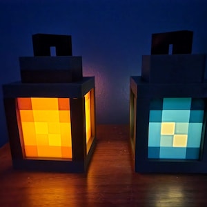 Minecraft Lantern or Soul Lantern Minecraft Themed Decor and - Etsy